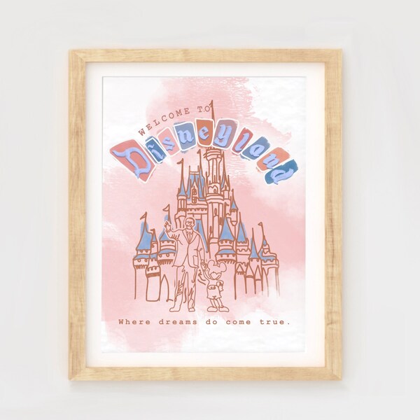 Disneyland Print - Etsy