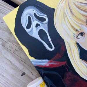 Scream Painting, 8x8 Original Painting, Ghostface, Slasher Classic Film ...