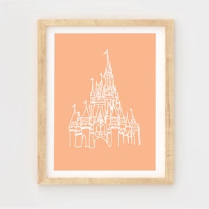 Pop Art Castle Cinderella Castle Castle Line Art Prints - Etsy