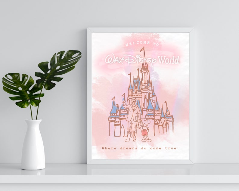 Walt Disney World Park Sign Disney Sign Disney Gifts Disney - Etsy