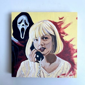 Scream Painting, 8x8 Original Painting, Ghostface, Slasher Classic Film ...