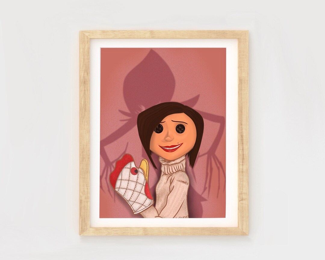 The Other Mother Coraline Art Print The Beldam Spooky Print Coraline Decor Coraline Movie