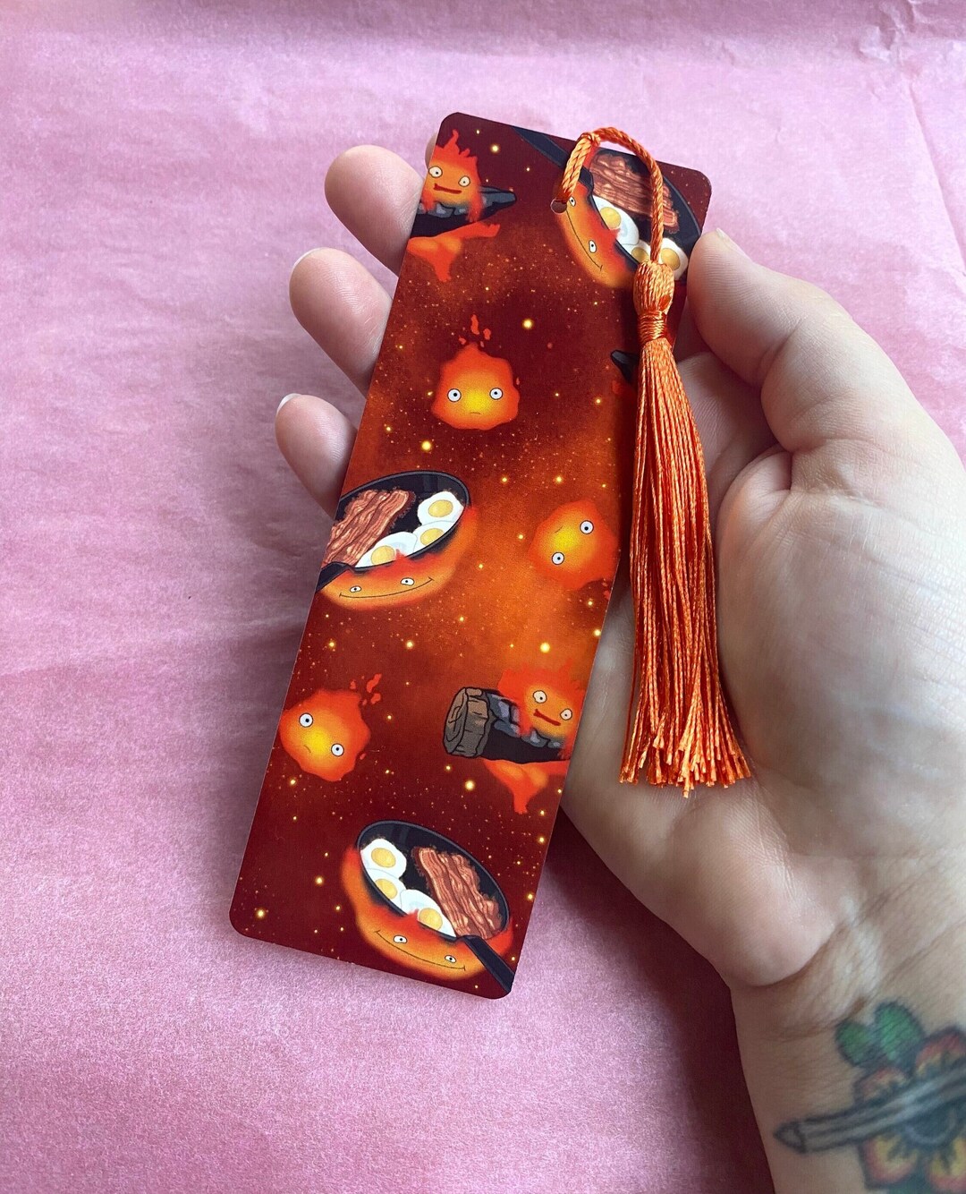 Calcifer Bookmark Studio Ghibli Fan Kids Movie Book Lover - Etsy