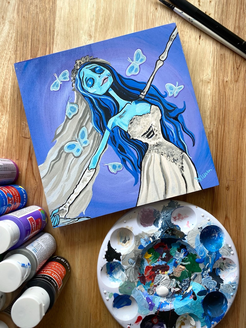 Corpse Bride Print Emily Corpse Bride Corpse Bride Painting - Etsy