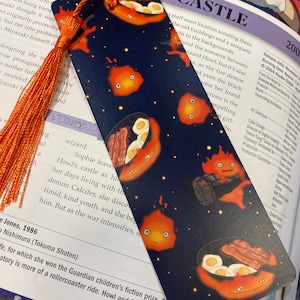 Calcifer Bookmark Studio Ghibli Fan Kids Movie Book Lover - Etsy