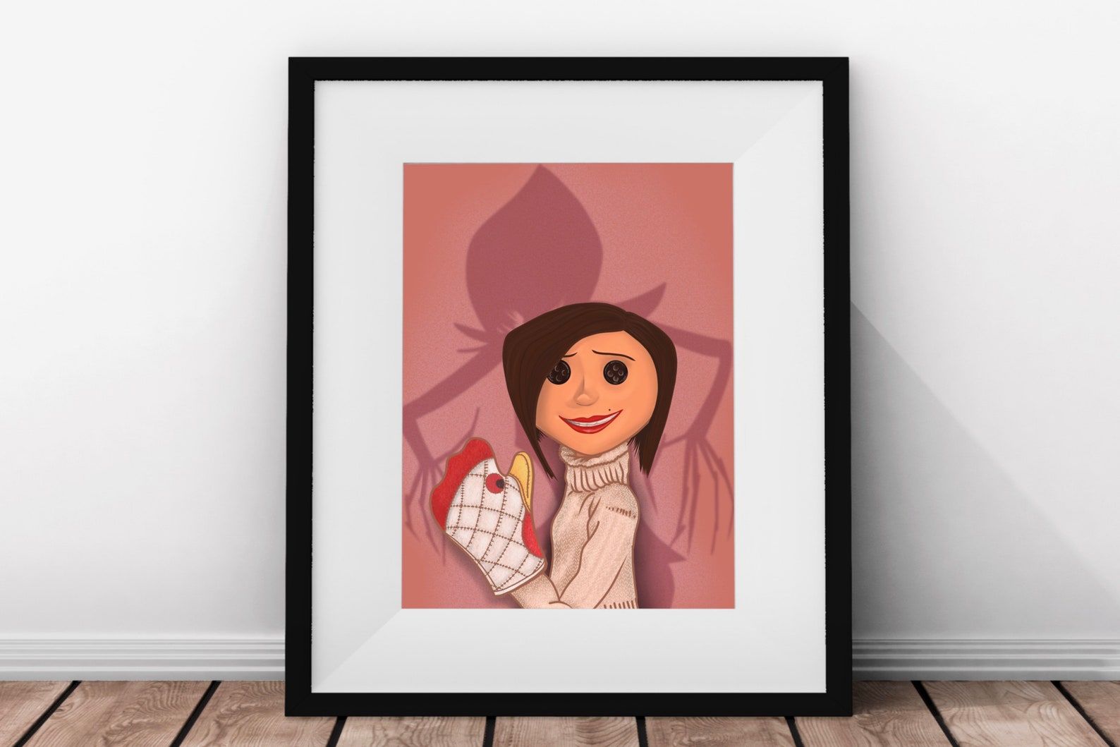 The Other Mother Coraline Art Print, the Beldam, Spooky Print, Coraline ...