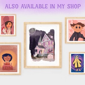 The Other Father Coraline Art Print, the Beldam, Spooky Print, Coraline ...
