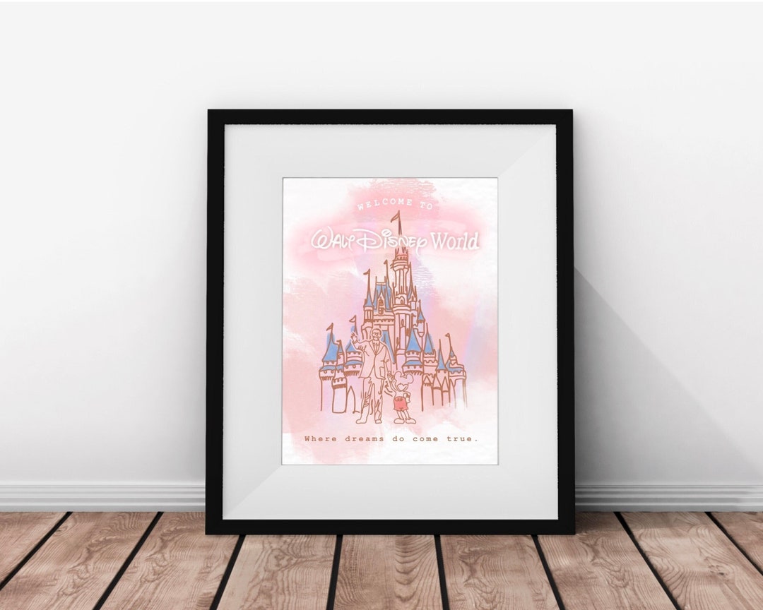 Walt Disney World Park Sign Disney Sign Disney Gifts Disney - Etsy