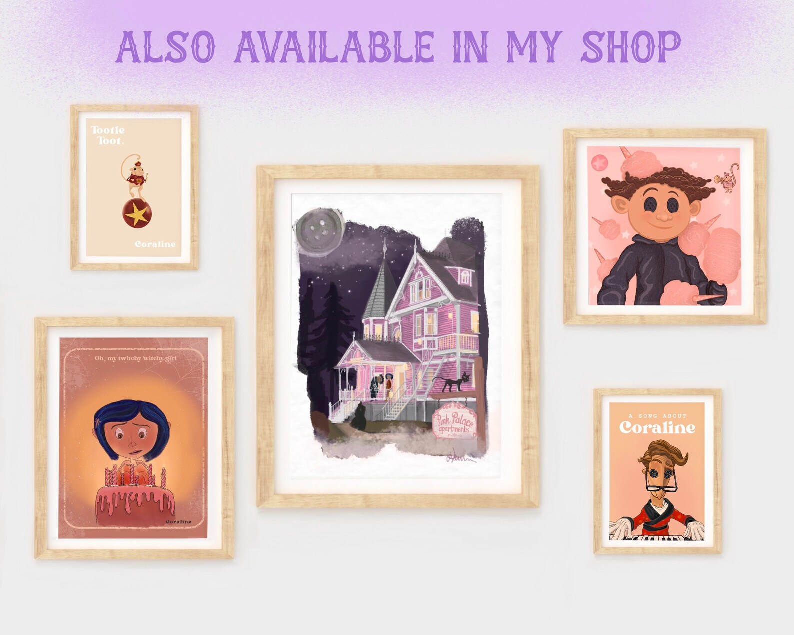 The Other Mother Coraline Art Print, the Beldam, Spooky Print, Coraline ...