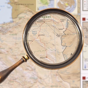 CIA Map of Iran and Country Profile Central Intelligence | Etsy