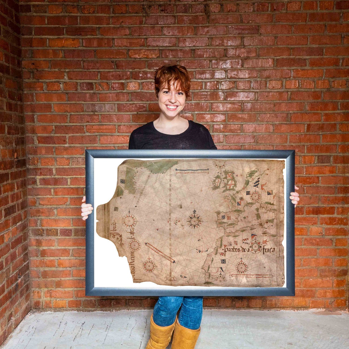 Pedro Reinel Nautical Chart Early Map Based on Astronomical | Etsy