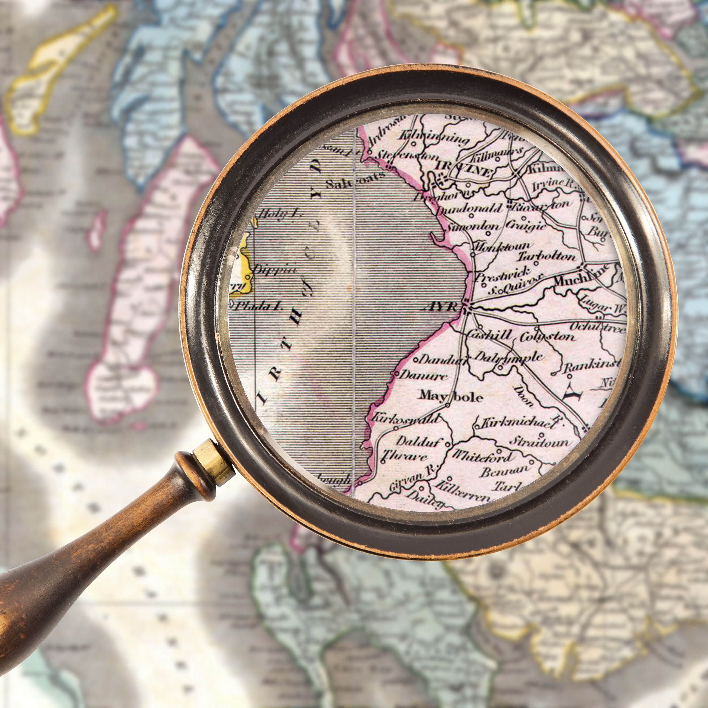 Scotland Antique Map Southern Scotland by Thomson 1815 | Etsy