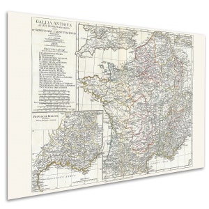 Gaul, Gallia or France in Ancient Roman Times; 1794 Anville Map - Teak ...