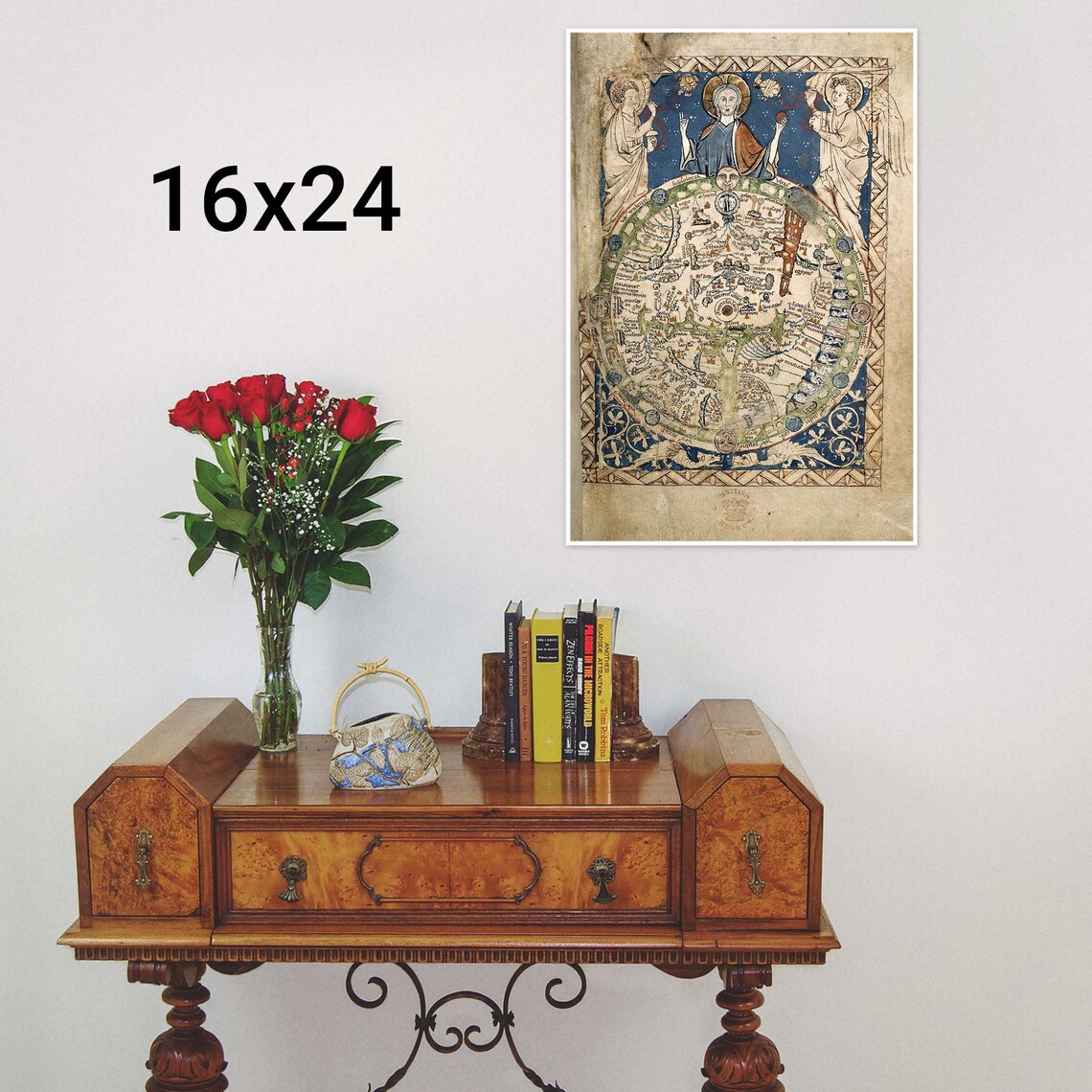 Psalter World Map Historic Cartography Antique Map Ca.1265 - Etsy