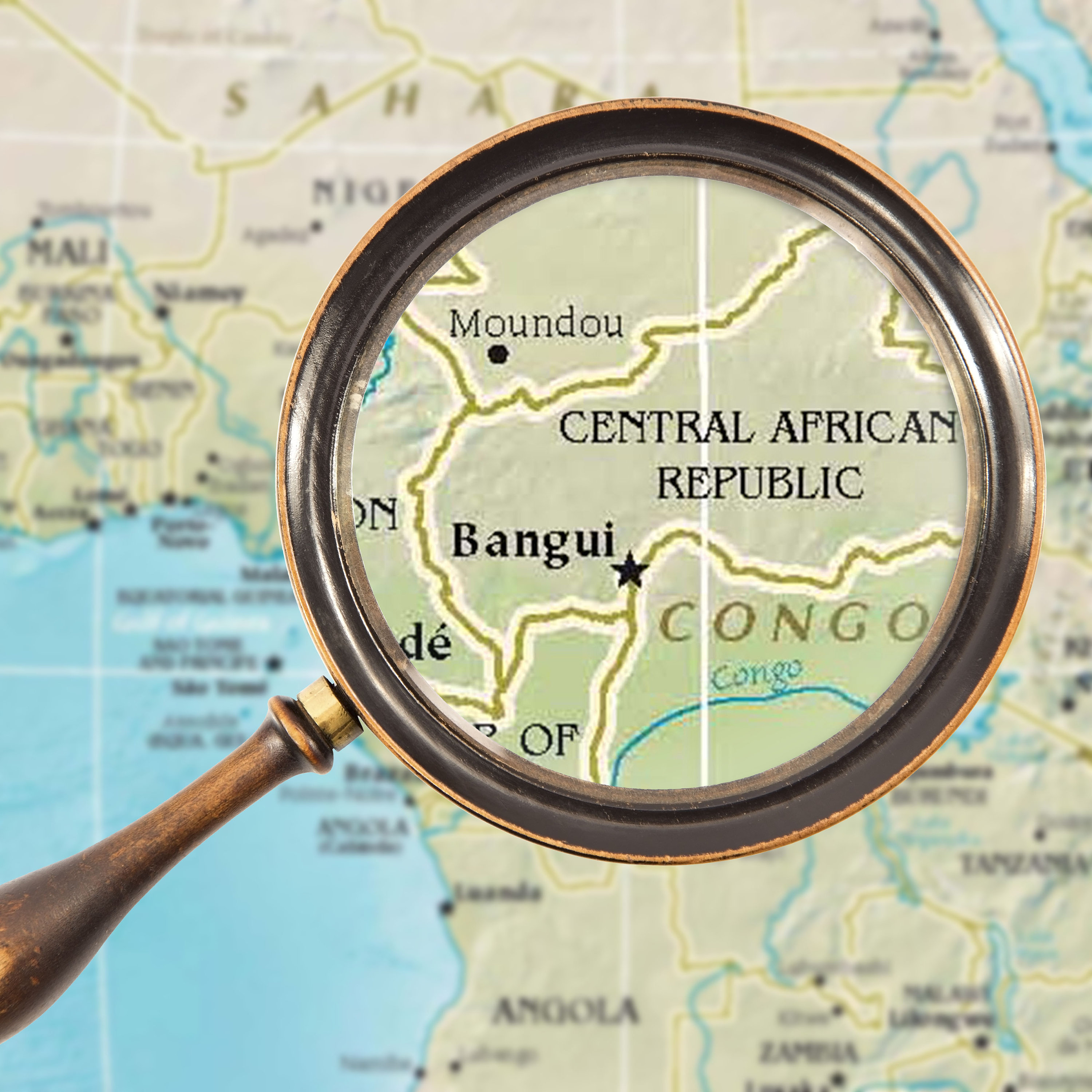 CIA Map of Africa Central Intelligence Agency Map Teak Wood - Etsy