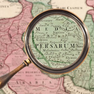 Map of Roman Empire in 400 CE, as Drawn in 1712; Historic Antique Map ...