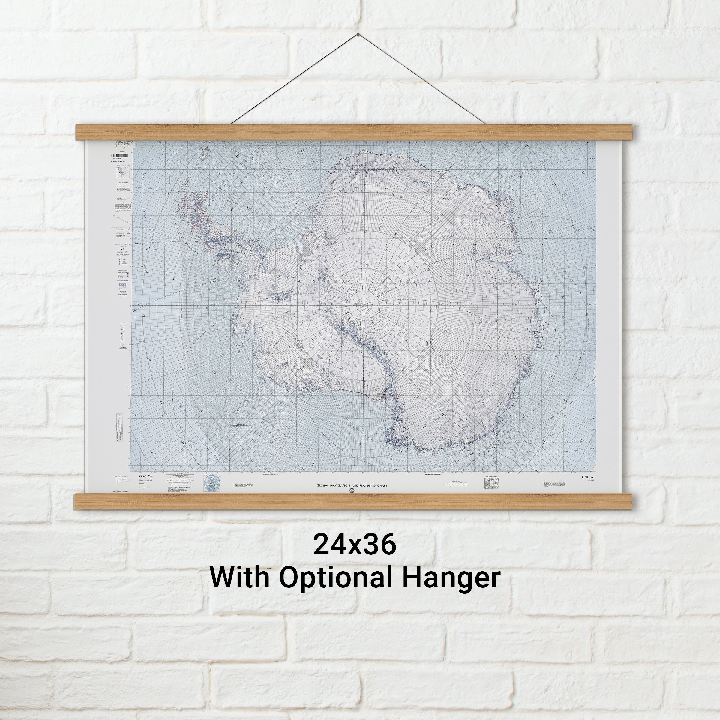 Antarctica, NOAA Map, Global Navigation & Planning Chart, 1985 - Etsy