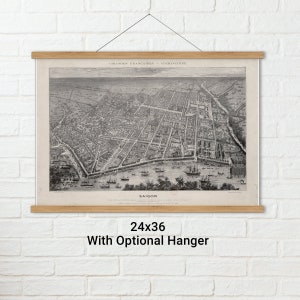 Citadel of Saigon 1881 Antique Map; Historic Vietnam - Teak Wood ...