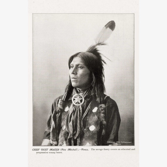 Chief Dust Maker Native American Indian 1898rinehart Custom - Etsy