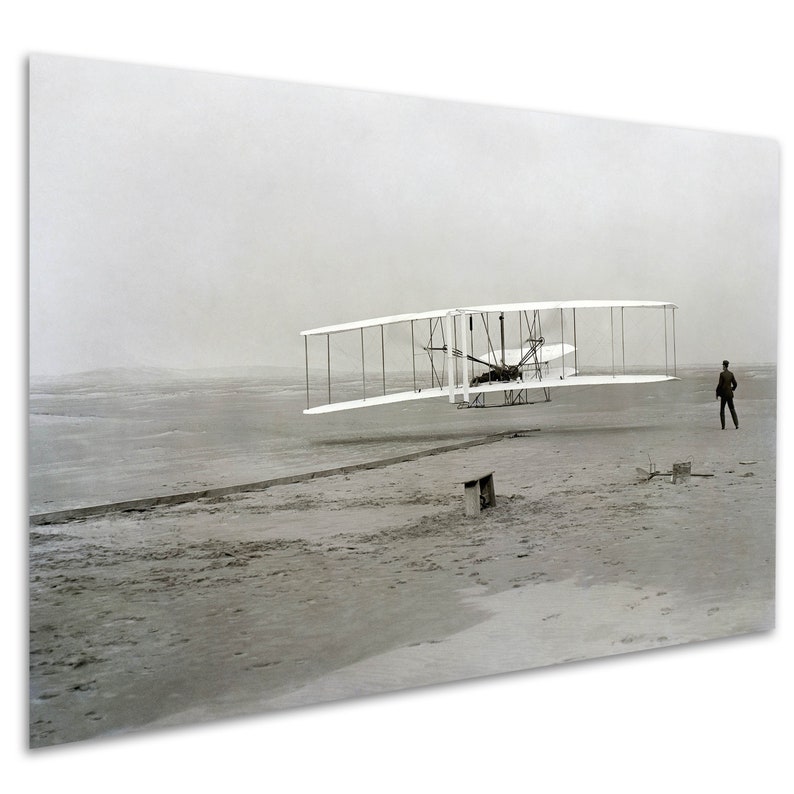Wright Brothers; First Flight, Kitty Hawk; Custom Printed Photo Poster ...