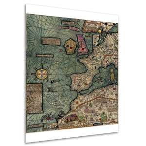 Cresques Catalan Atlas; World Map; 1387; Antique Map; Plate 1 of 3 ...