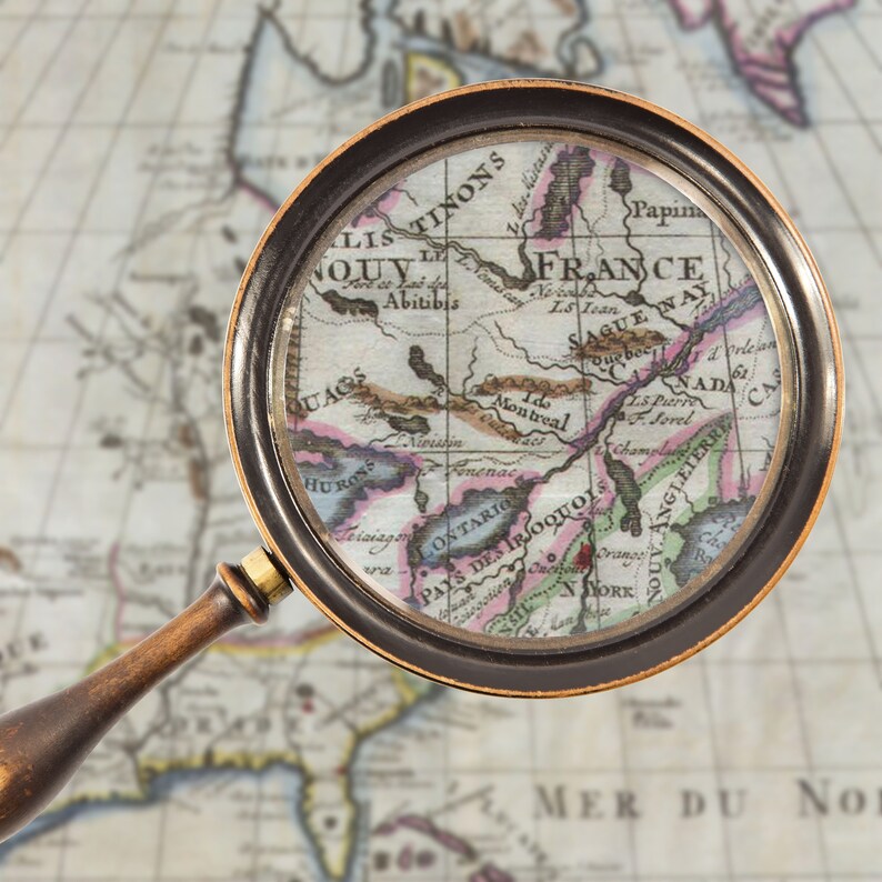 Map of North America; Antique Map; Historic Cartography, Chatelain 1720 ...