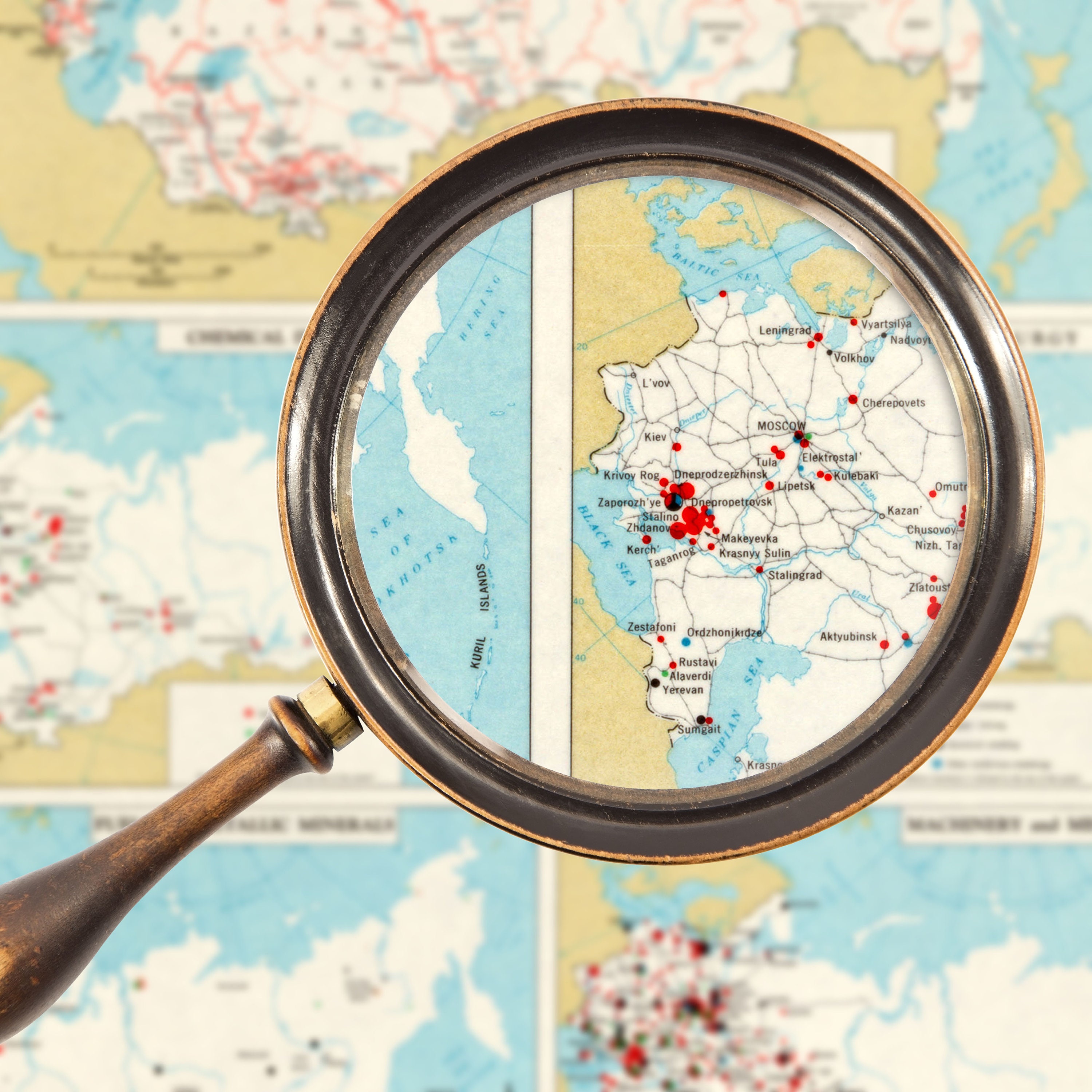 CIA Map of USSR Central Intelligence Agency Map 1961 Teak | Etsy