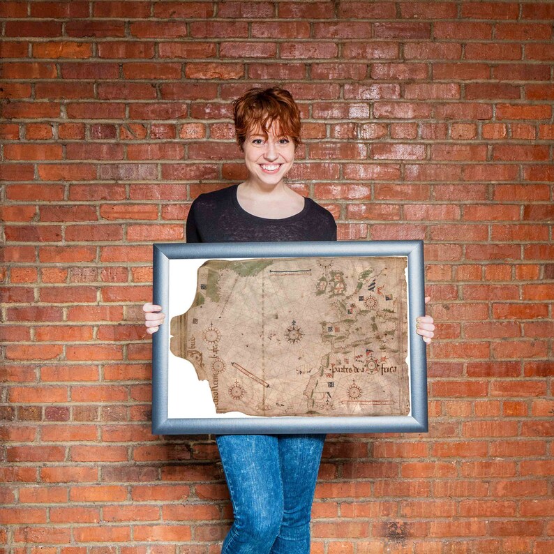 Pedro Reinel Nautical Chart Early Map Based on Astronomical | Etsy