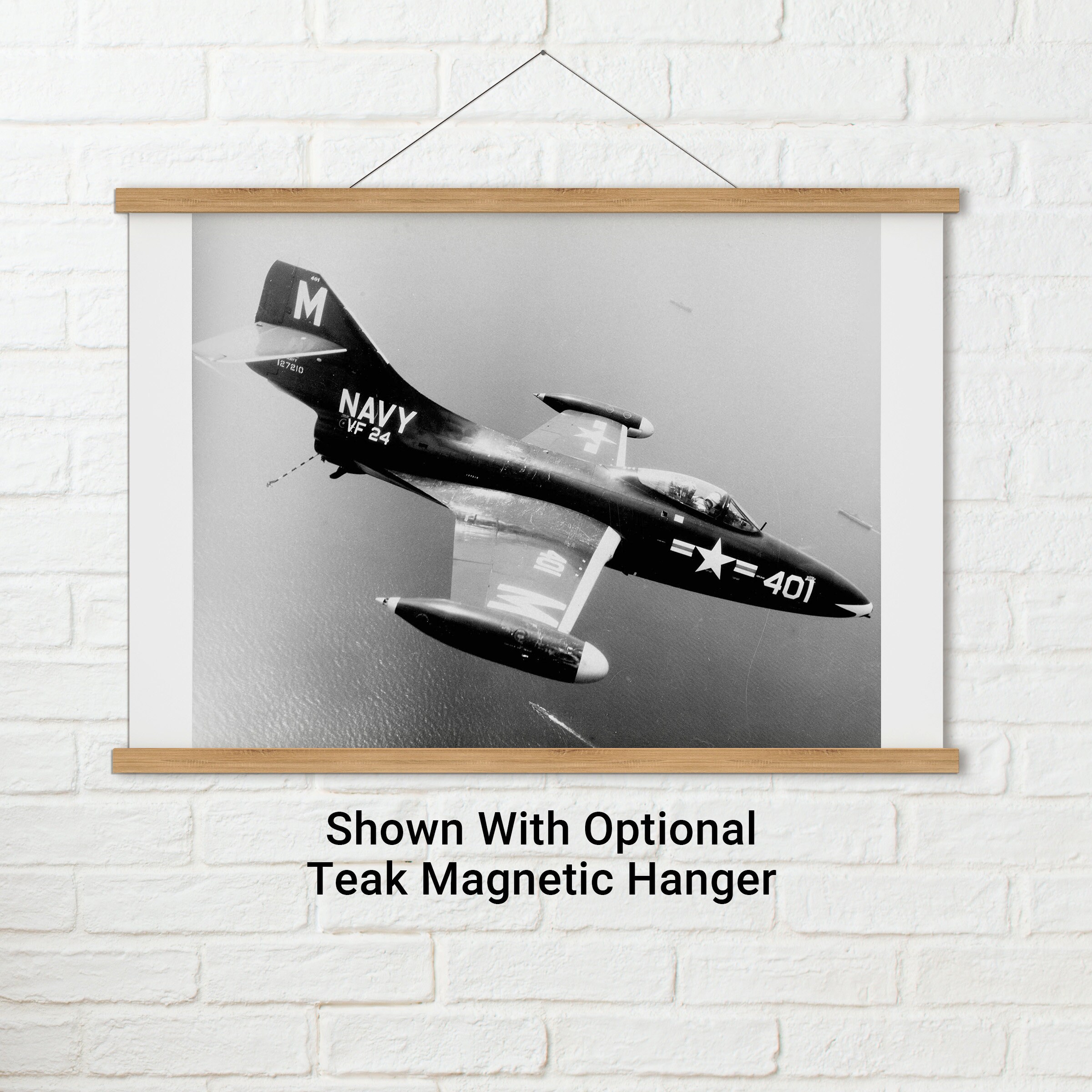 Grumman F9F-2 Panther of VF-24 Over Task Force 77 in July 1952 - Etsy