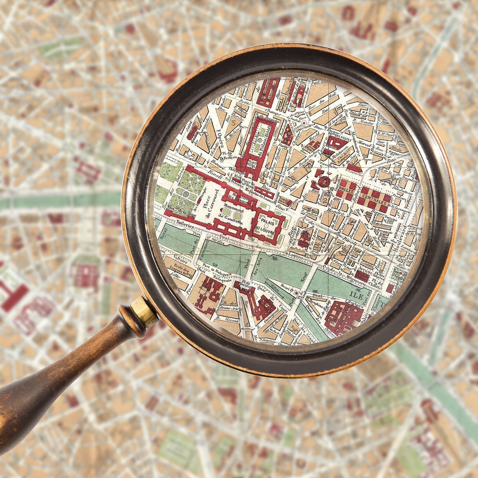 Paris France 1892 Hachette Map Lovely First Quality Antique | Etsy