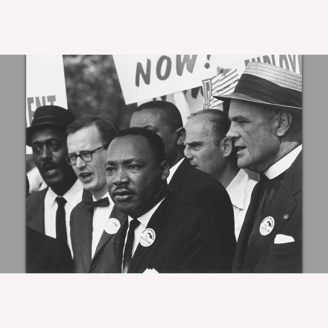 Dr. Martin Luther King at the Civil Rights March on Washington - Teak ...
