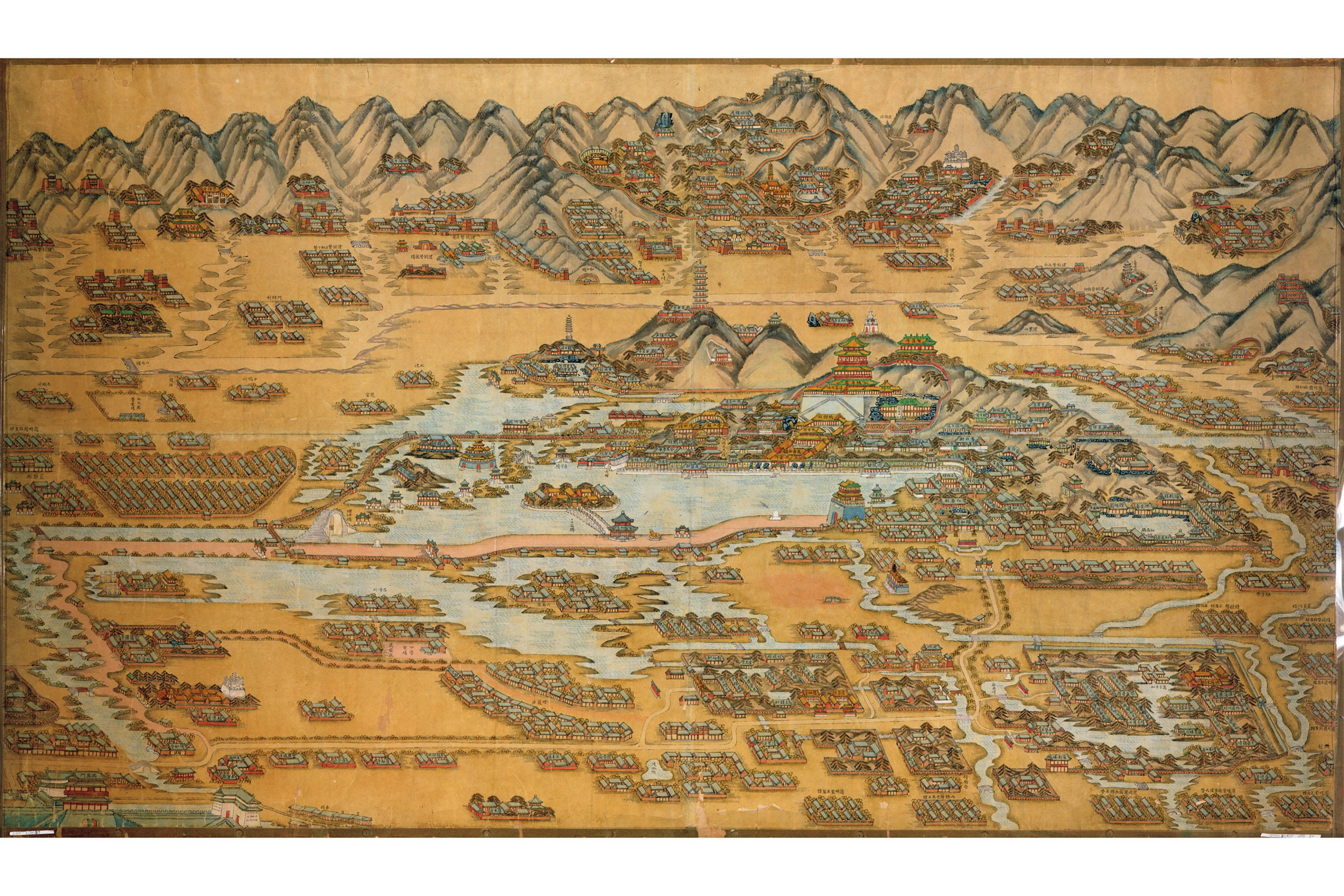 Map of Beijing China 19th Century Antique Map Custom | Etsy