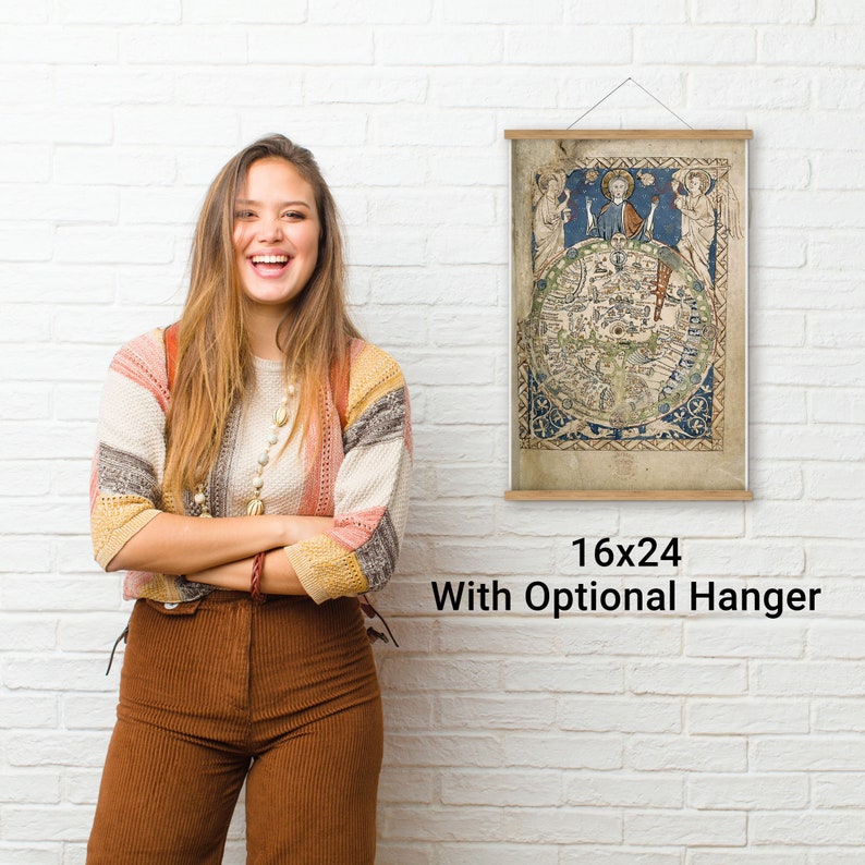 Psalter World Map Historic Cartography Antique Map Ca.1265 - Etsy