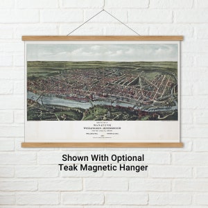 Map of Manayunk Philadelphia 1907 Antique Birdseye Map - Etsy