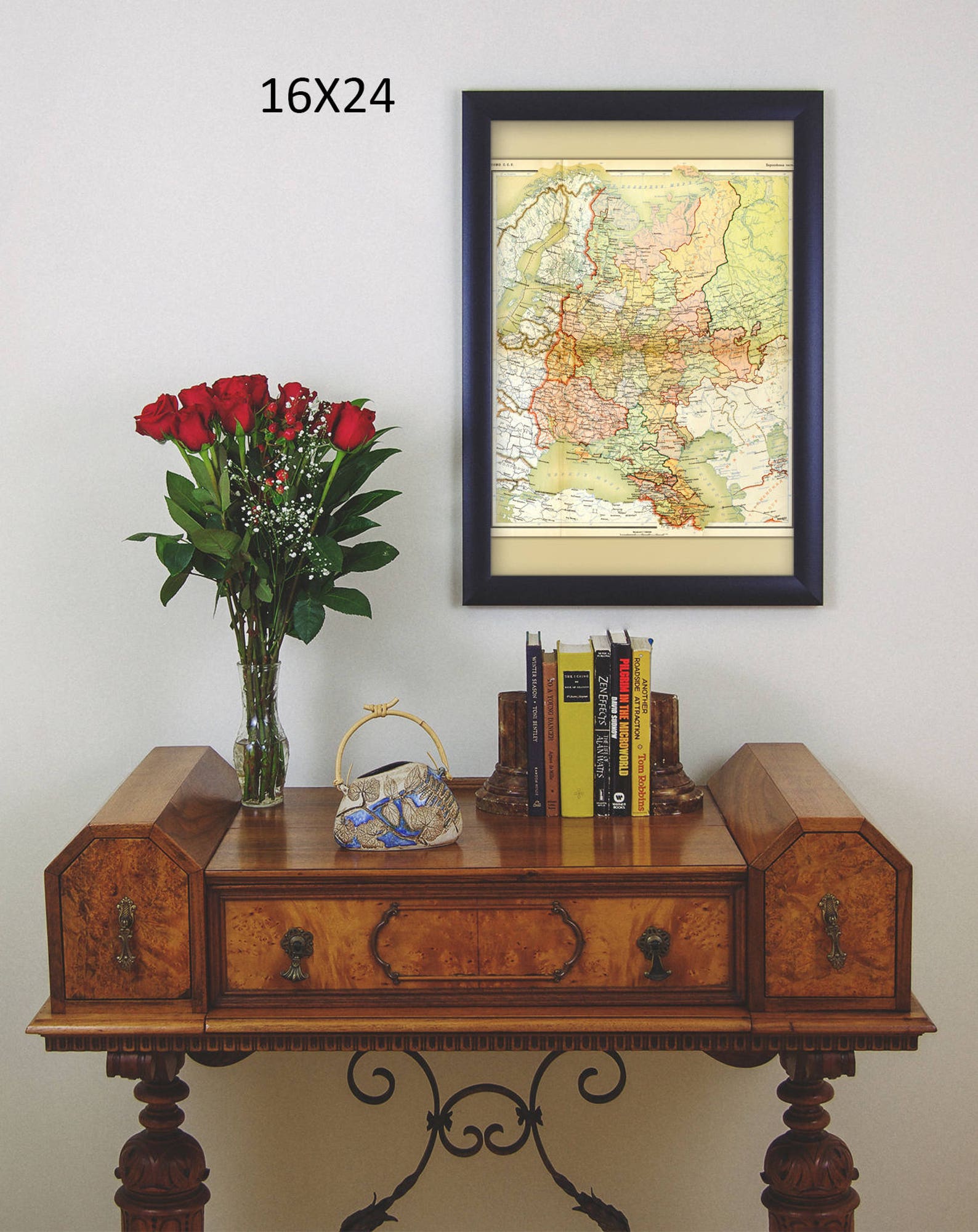 Map of Soviet Union Map of USSR Antique Map 1928 Teak | Etsy