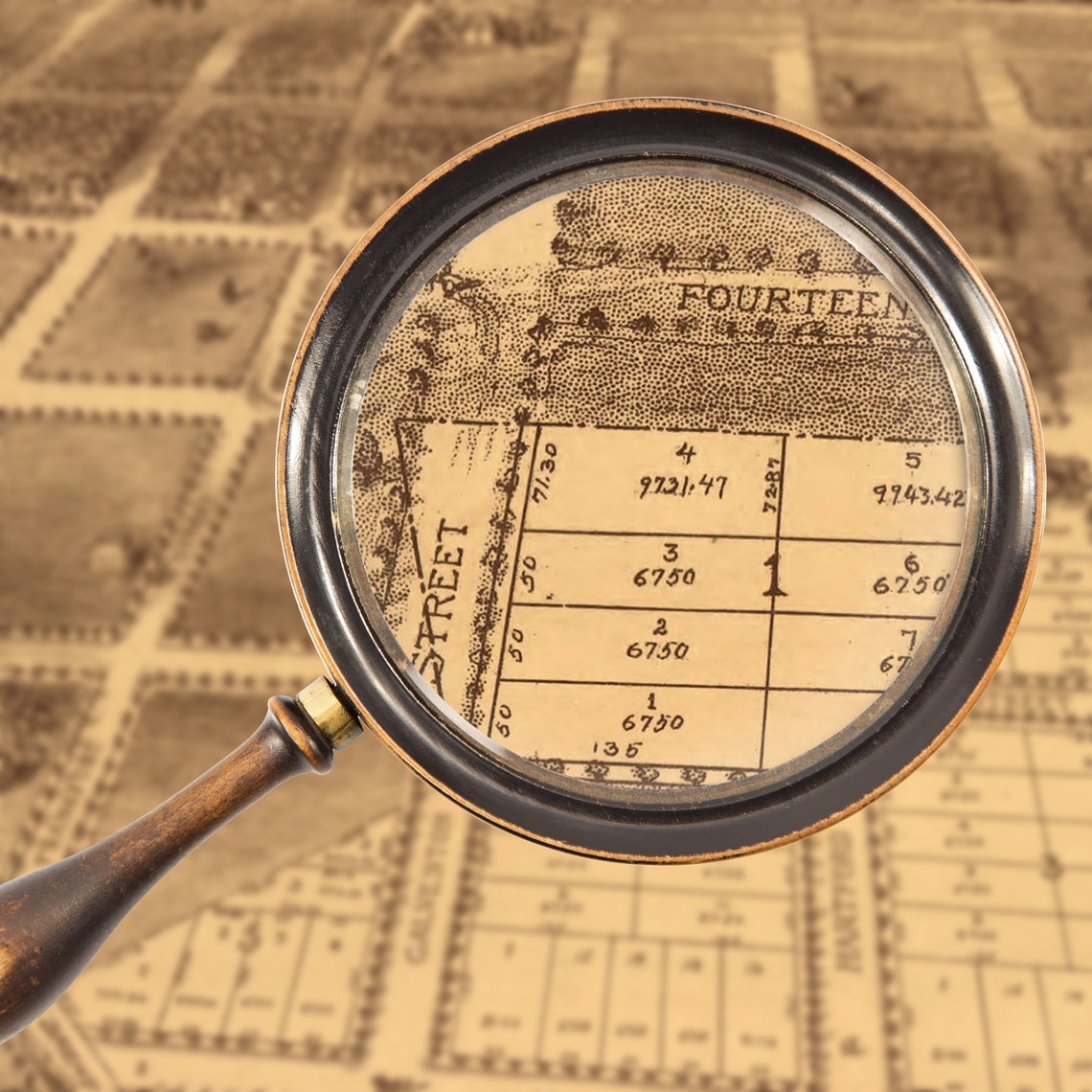 Map of Brookland Washington D.C. 1895 Antique Birdseye Map - Etsy