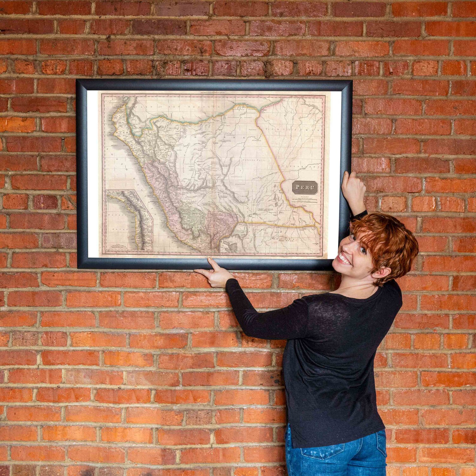 Map of Peru Antique Map Historical Cartography by Pinkerton | Etsy