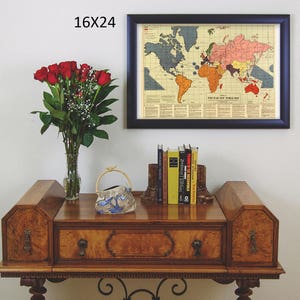 Outline of the Post-war New World Map by Maurice Gomberg 1942 - Etsy