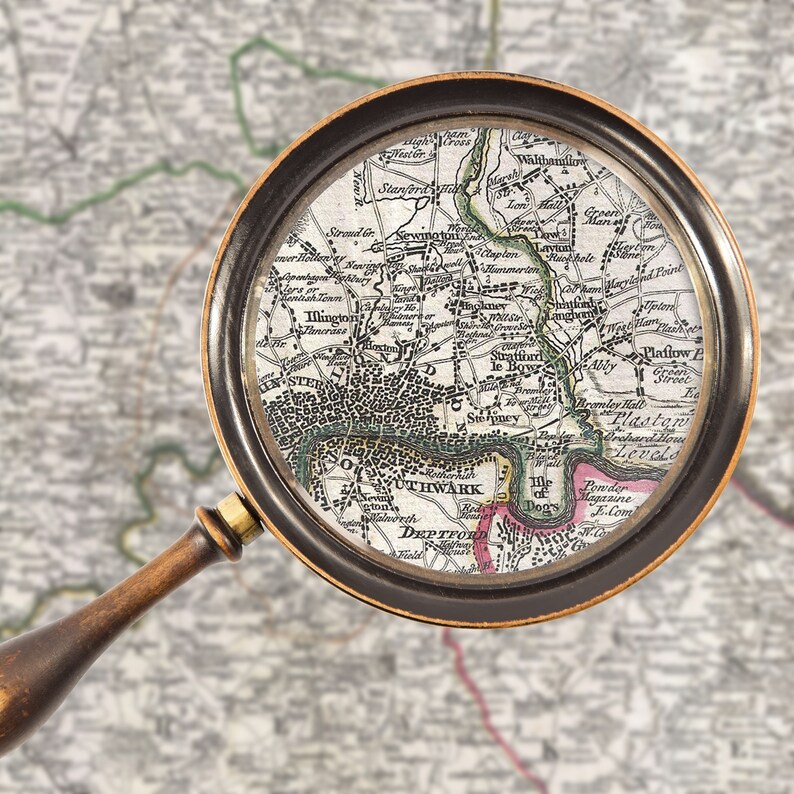London, England Region; 1773 Kitchen Map; 1st Quality Historic Replica ...