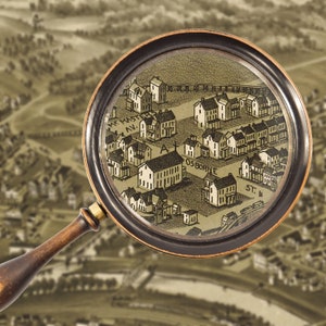 Map of Turtle Creek PA; Antique Map; Pictorial or Birdseye Map, 1897 ...