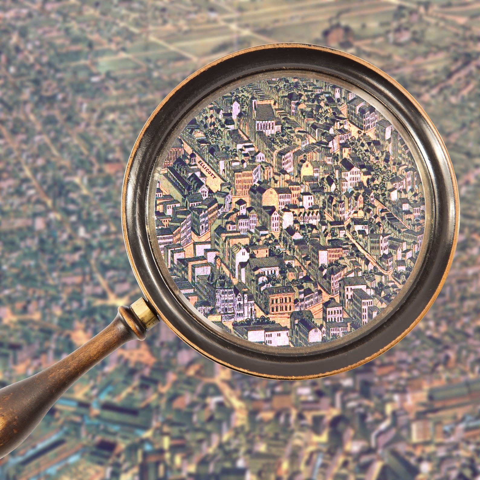 Map of Buffalo New York by Howard 1880 Antique Birdseye Map - Etsy