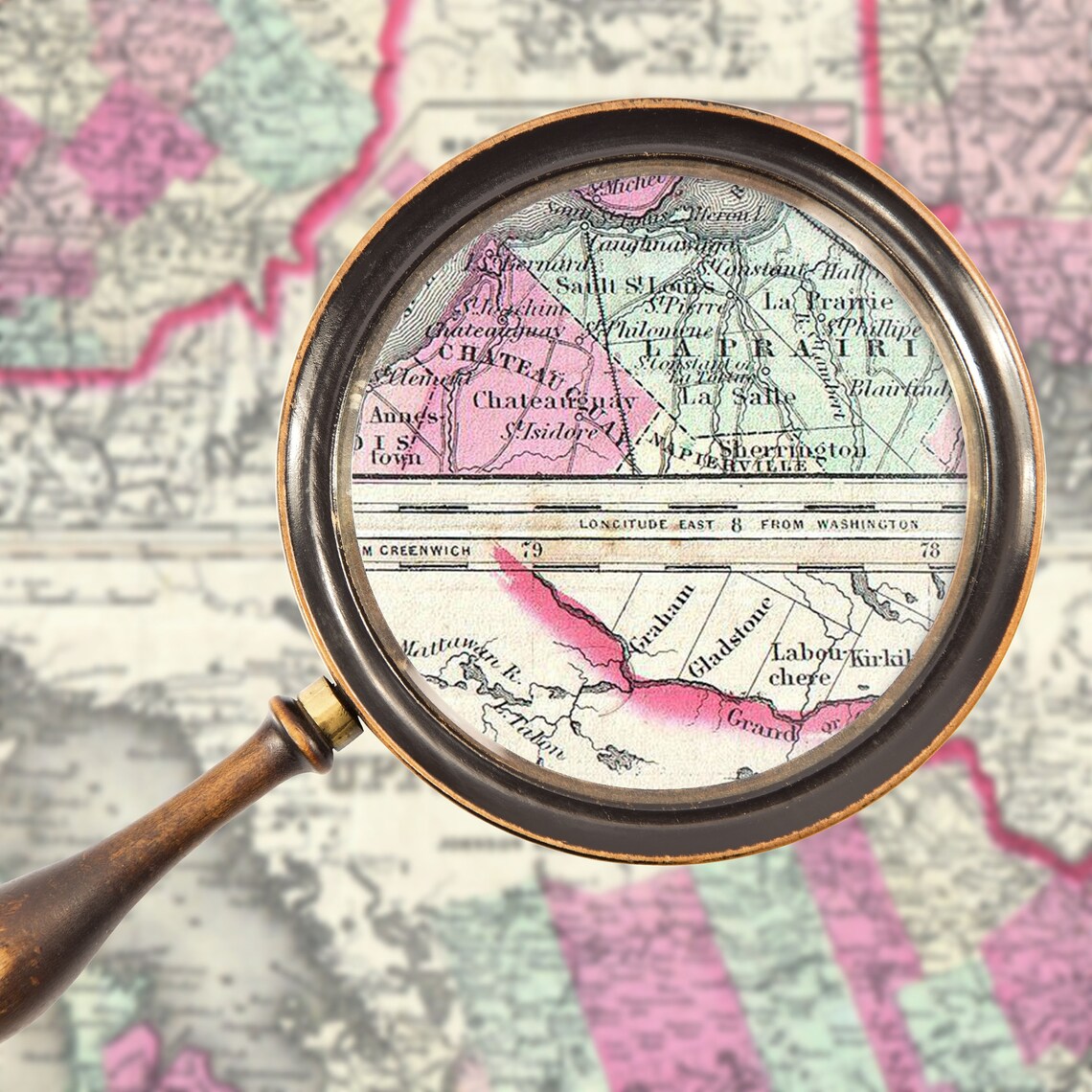 Ontario and Quebec Canada 1862 Johnson Map Beautiful - Etsy