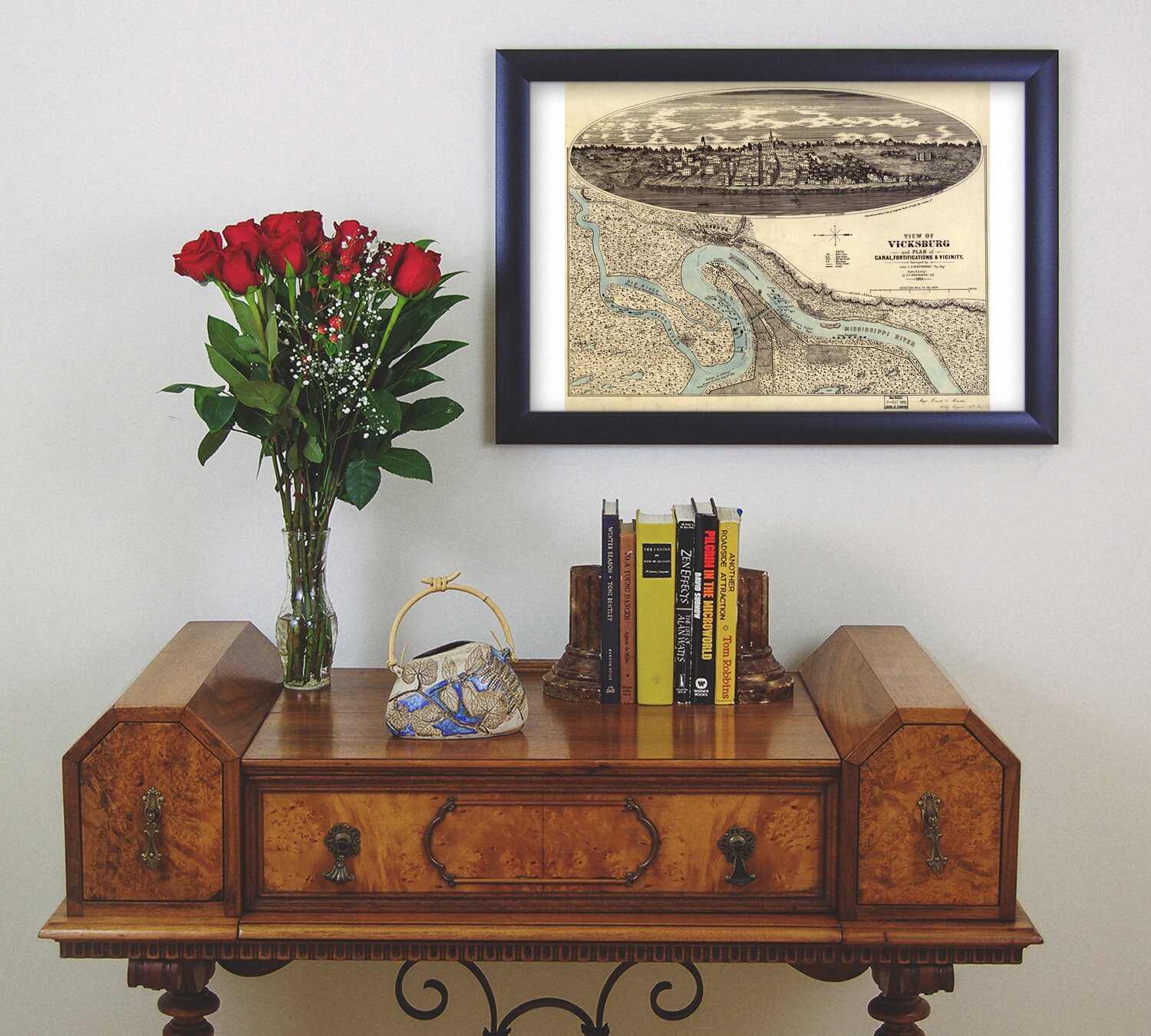Map of Vicksburg Mississippi Fortifications 1863 Antique | Etsy