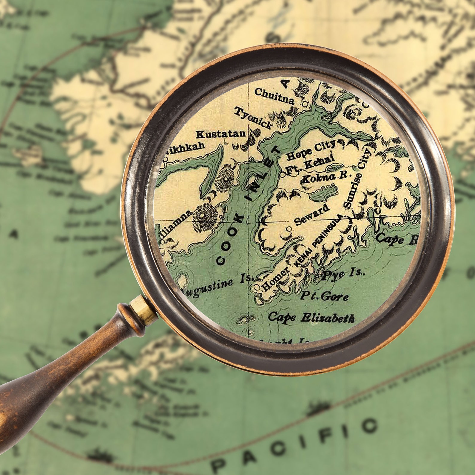 Gold Rush Map; Alaska Klondike Gold Fields, 1884, Vintage Historic ...