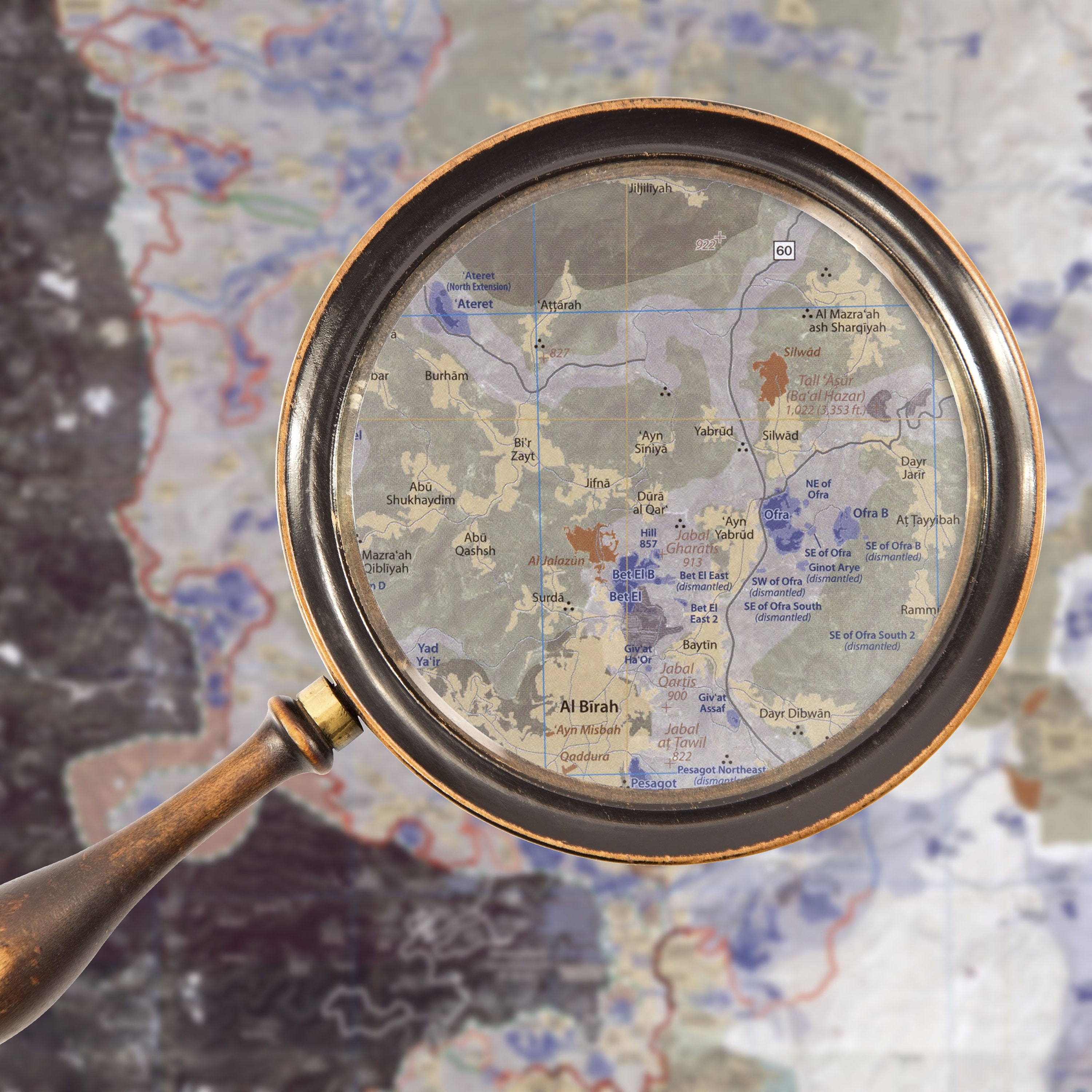 CIA Map of West Bank; Central Intelligence Agency Map, July 2008 - Teak ...