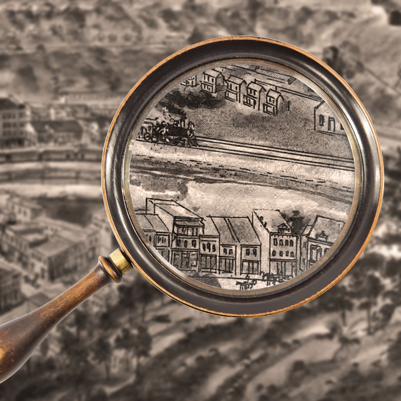 Keystone West Virginia Antique Birdseye Map 1911 Teak Wood | Etsy