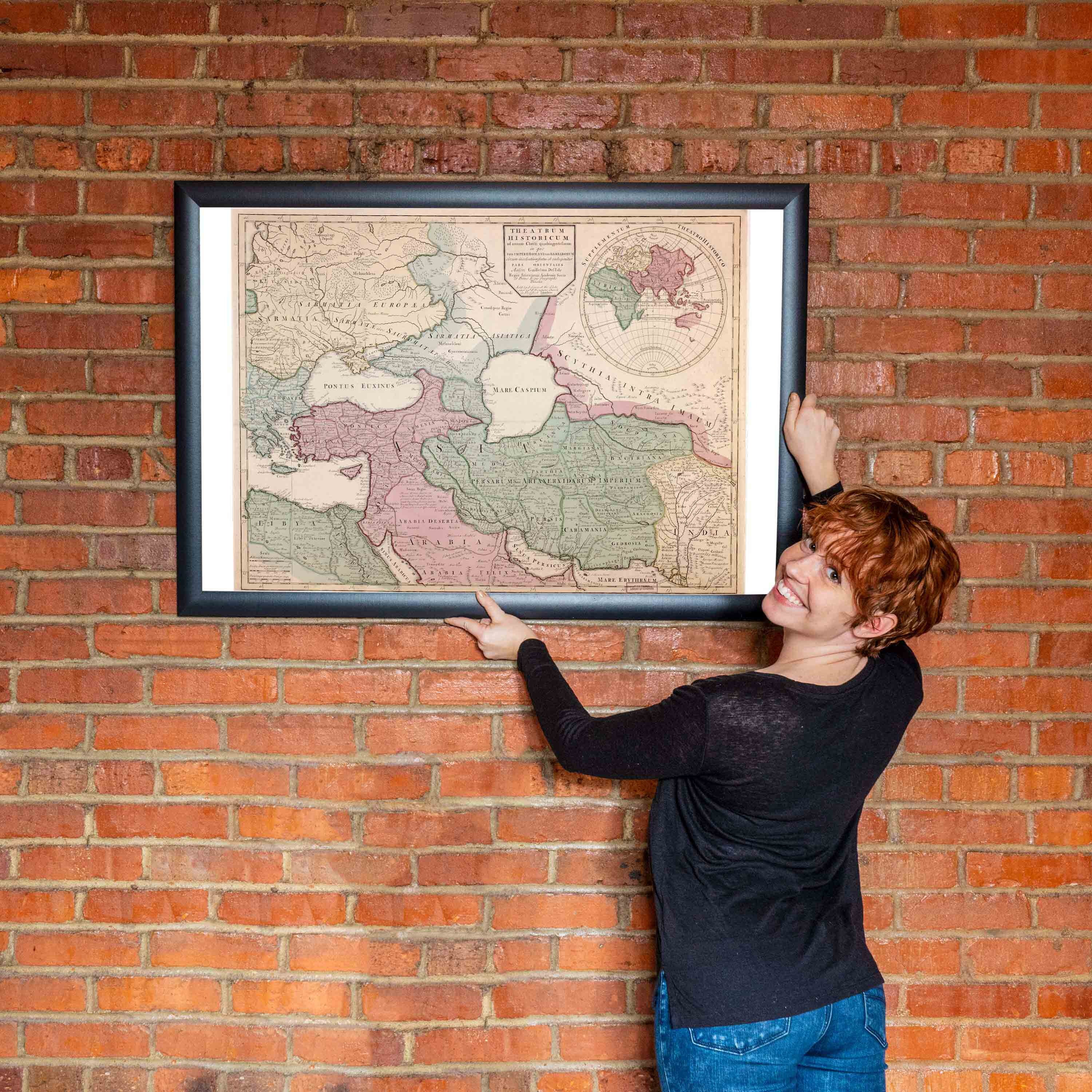 Map of Roman Empire in 400 CE as Drawn in 1712 Historic | Etsy