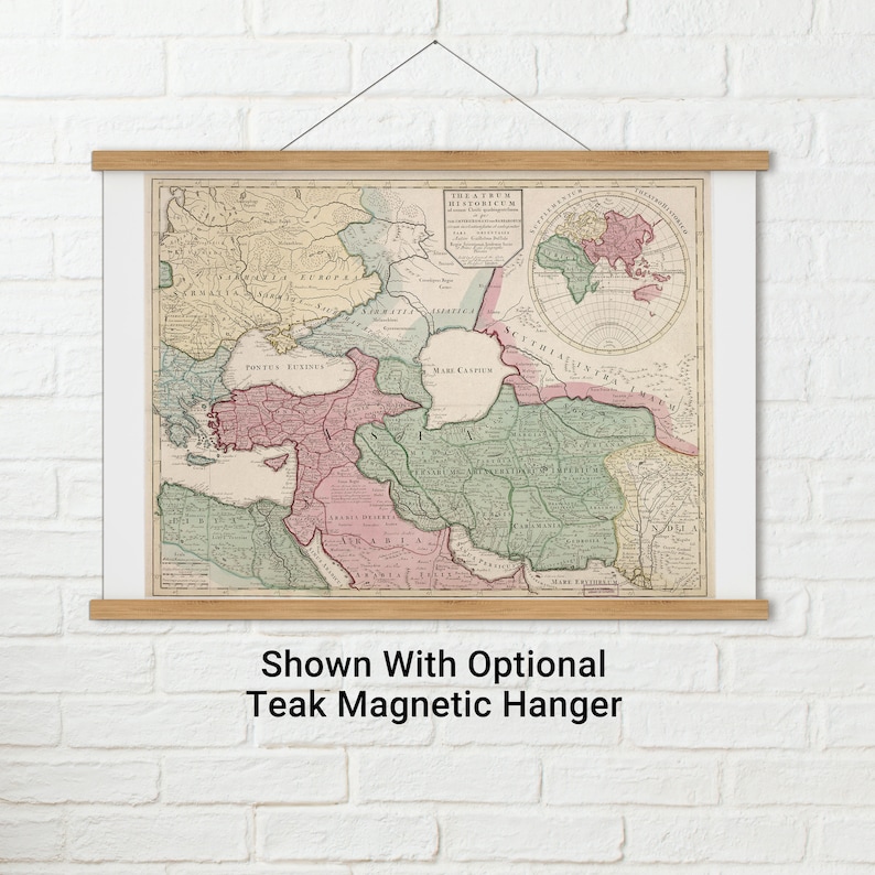 Map of Roman Empire in 400 CE as Drawn in 1712 Historic - Etsy