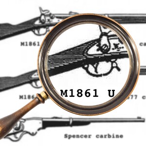 Small Arms, Handguns, Rifles of Civil War Poster - Teak Wood Magnetic ...