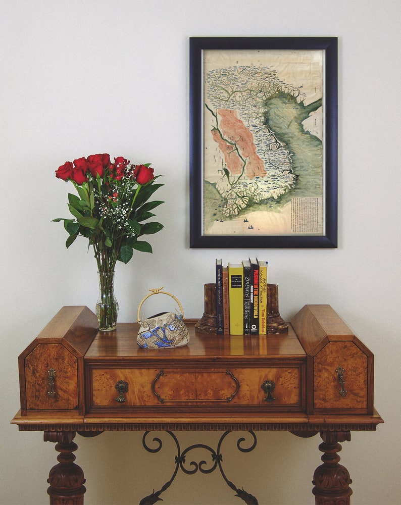 Vietnam Yuenan Quan Jing Yu Tu Antique Chinese Map Ca.1887 - Etsy